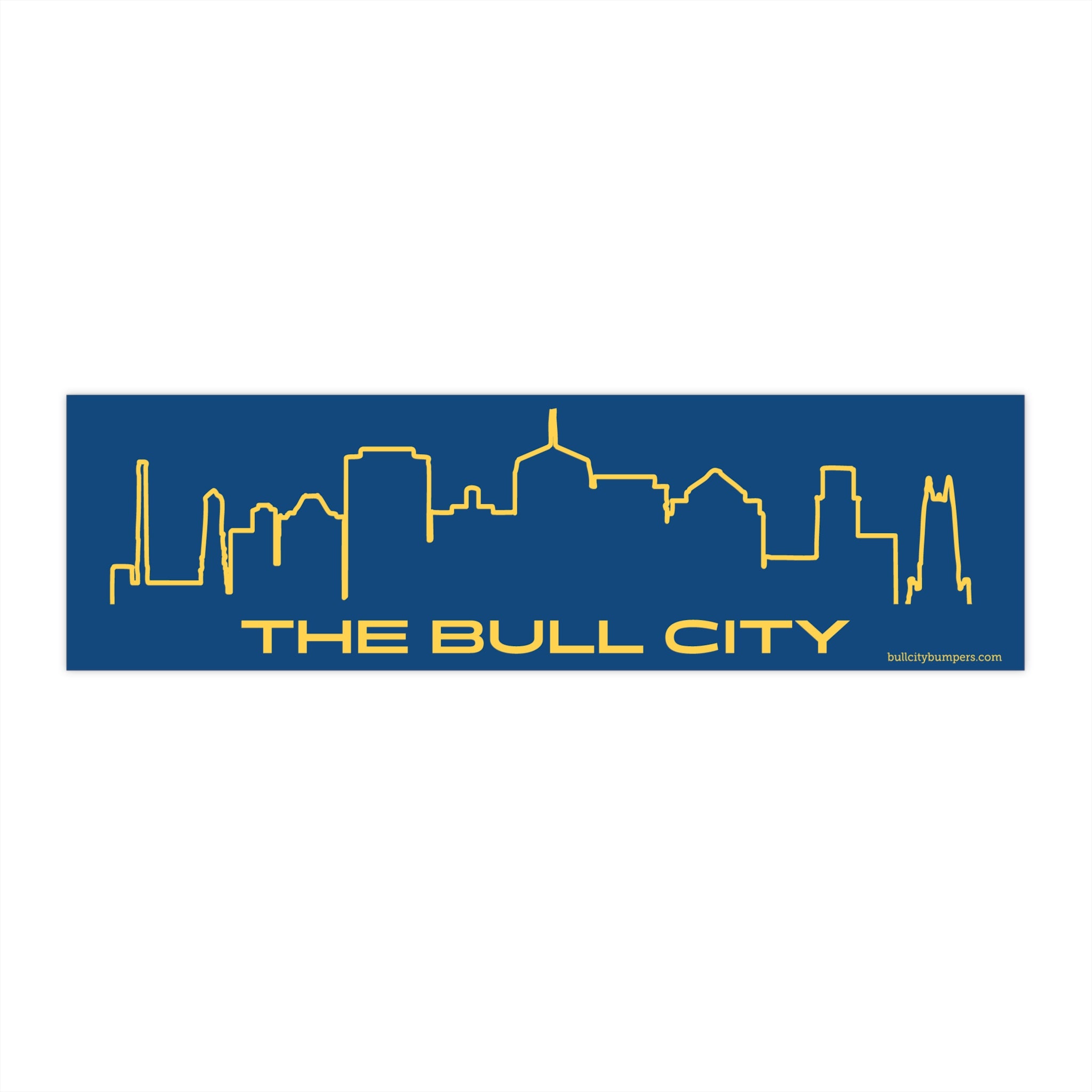 Stickers - The Bull City Skyline – Bull City Bumpers